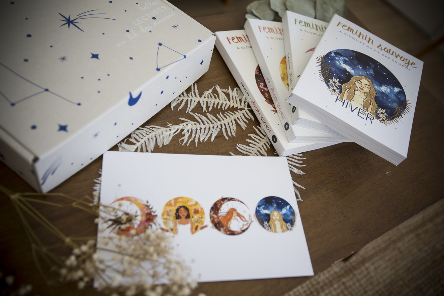 Coffret de 4 livres - Saisons Printemps, Été, Automne & Hiver