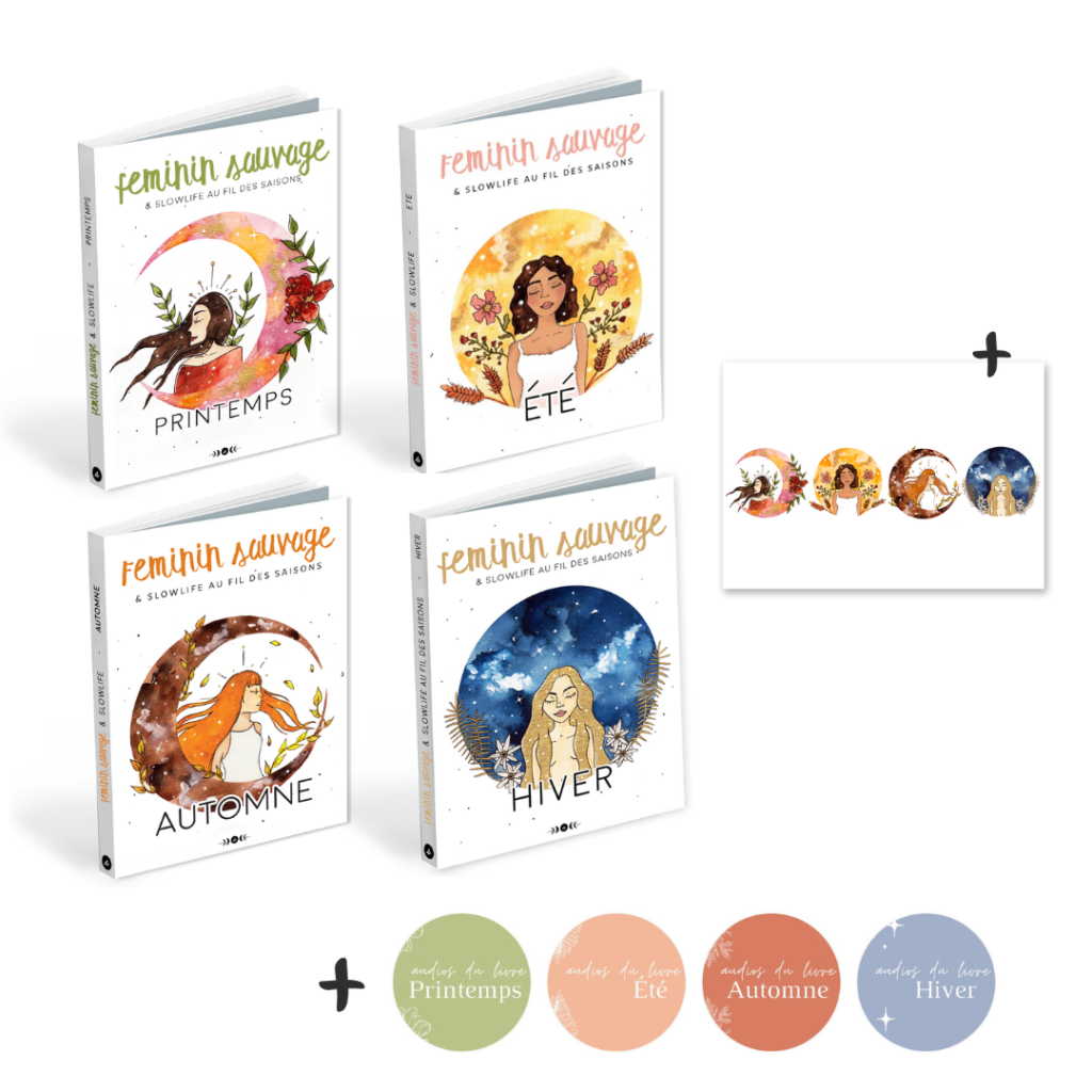 Coffret de 4 livres - Saisons Printemps, Été, Automne & Hiver