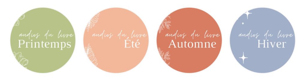 Coffret de 4 livres - Saisons Printemps, Été, Automne & Hiver